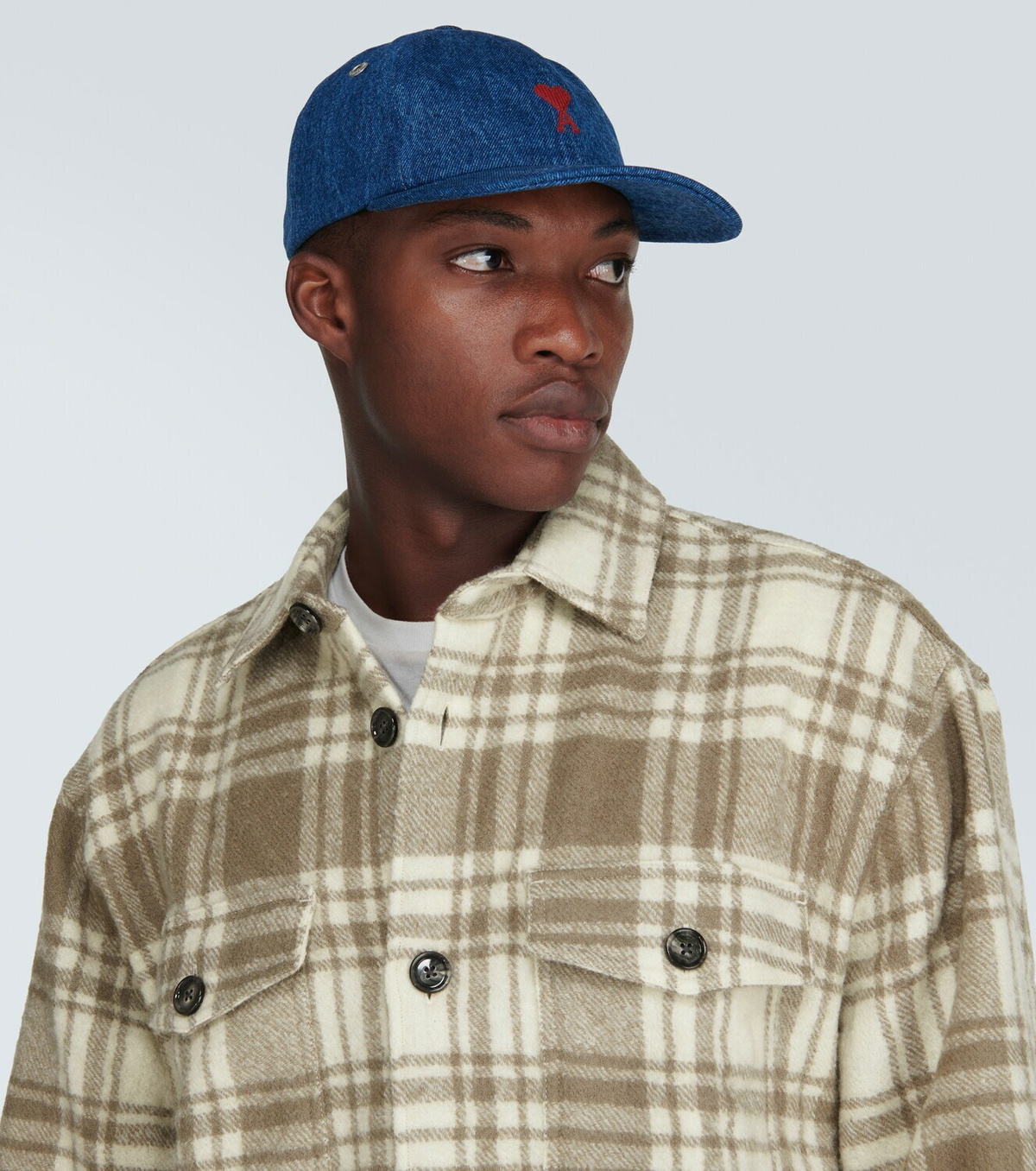 Ami Paris Logo cotton baseball cap AMI