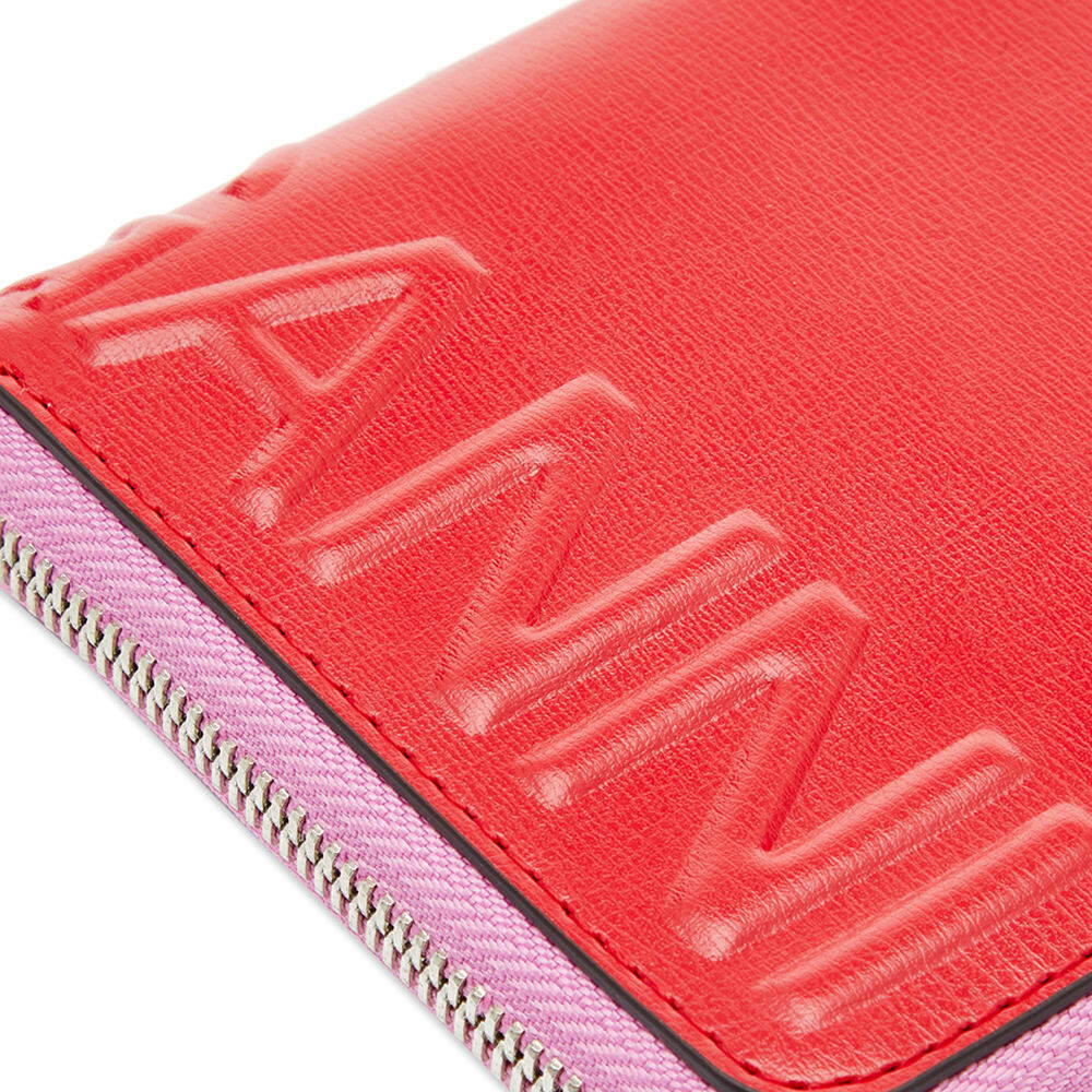 GANNI Women's Banner Necklace Wallet in Barbados Cherry GANNI