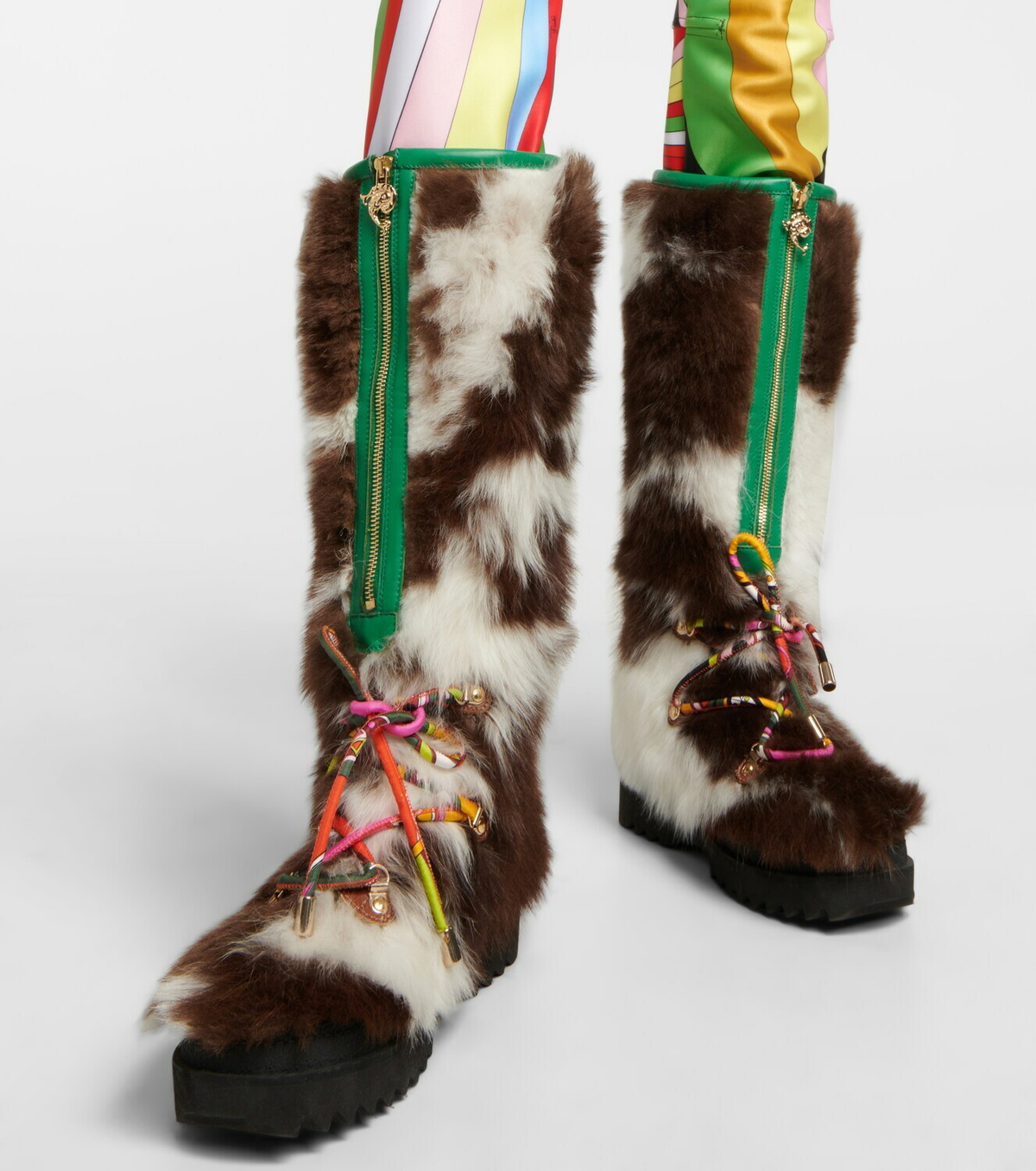 Pucci - Freezy shearling knee-high boots Emilio Pucci