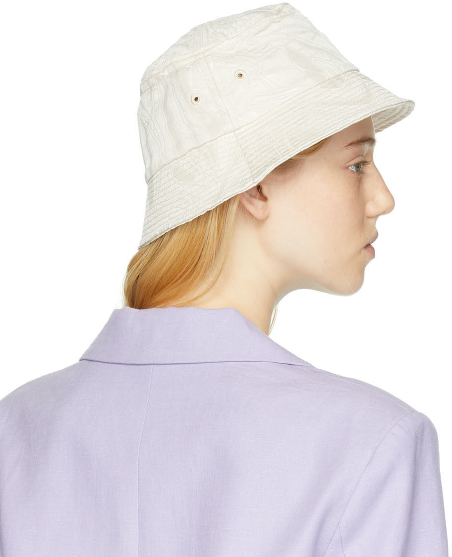 Stine Goya Off-White Merina Bucket Hat Stine Goya