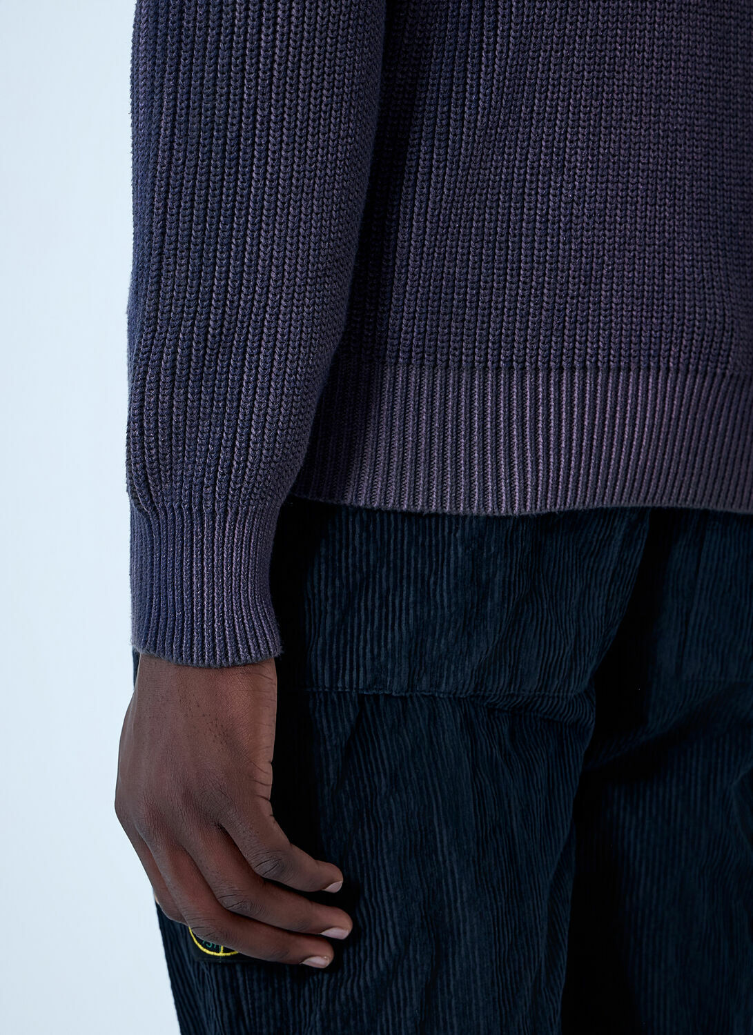 Stone Island Zip-Up Rib Cardigan Stone Island
