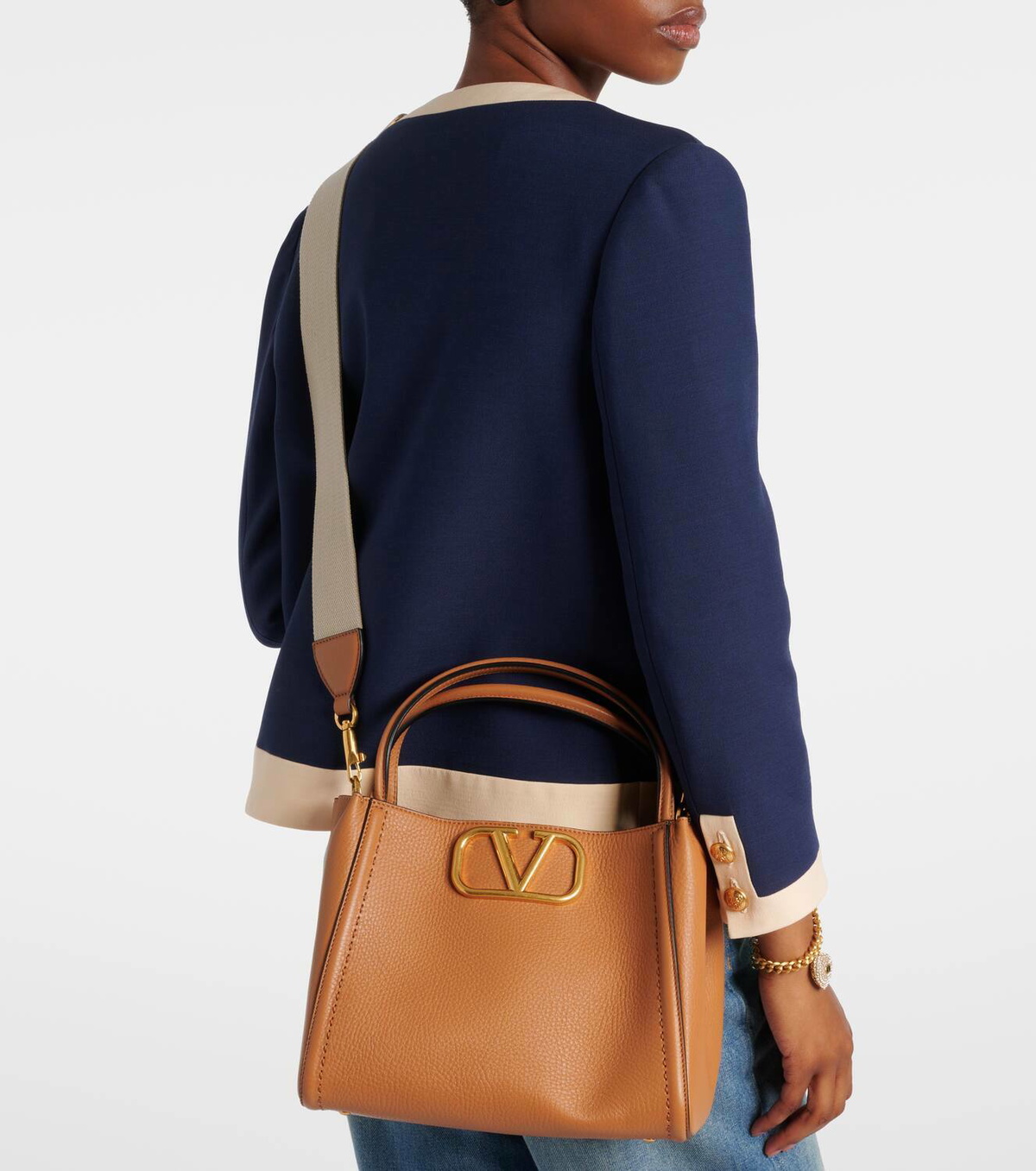 Valentino Garavani Alltime Medium leather tote bag Valentino Garavani