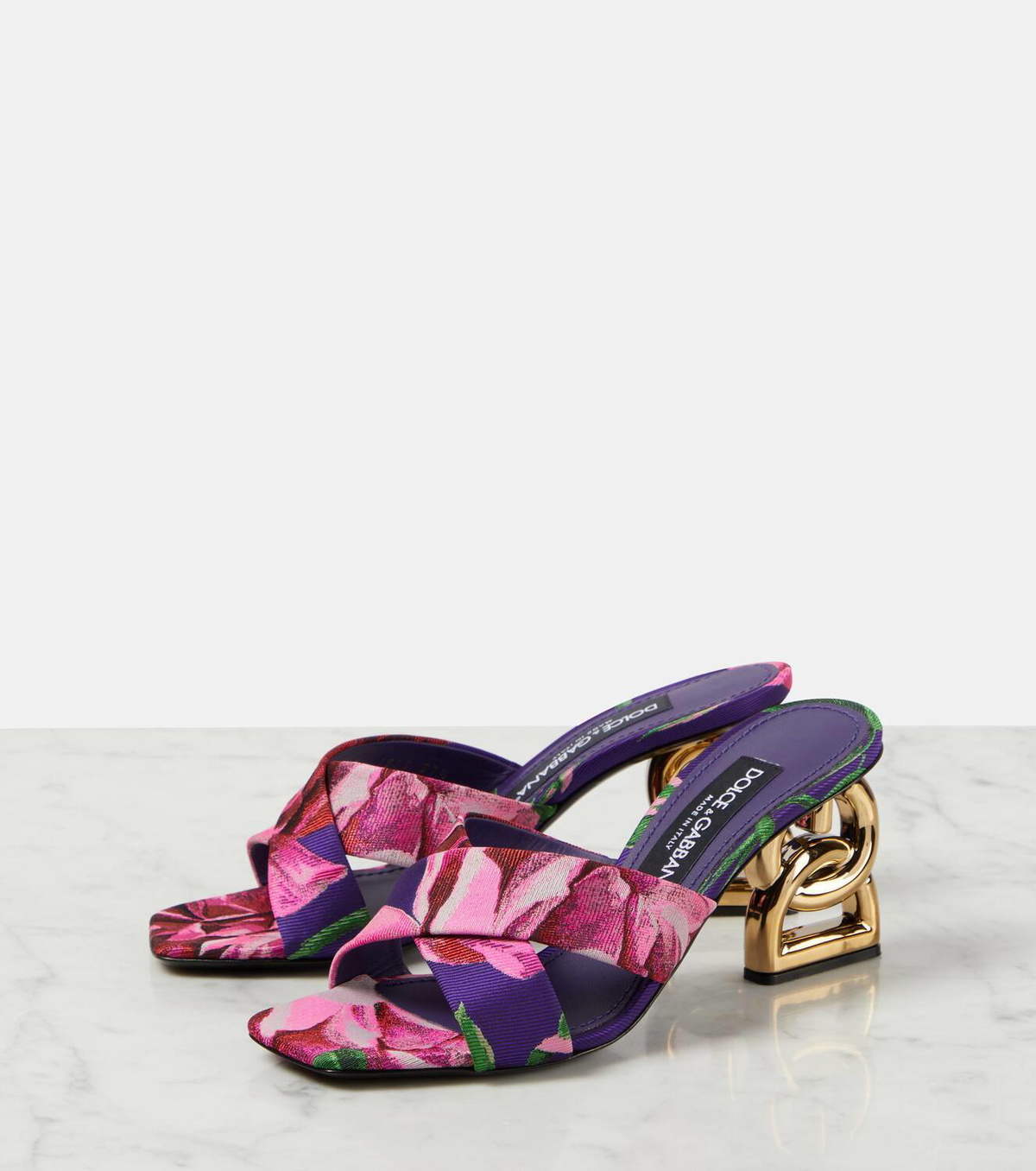 Dolce&Gabbana Floral jacquard mules Dolce & Gabbana
