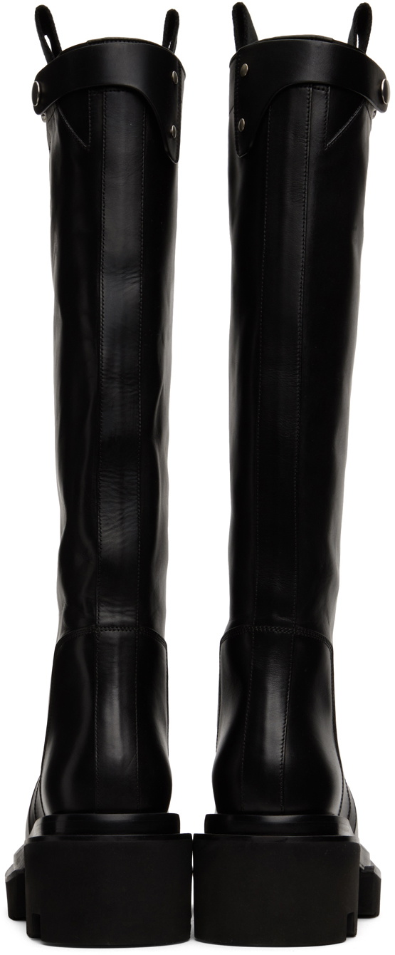 Rick Owens Black Pull-On Bogun Boots Rick Owens
