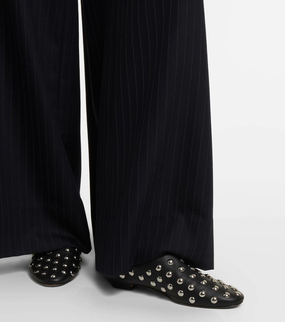Khaite Otto studded leather mules Khaite