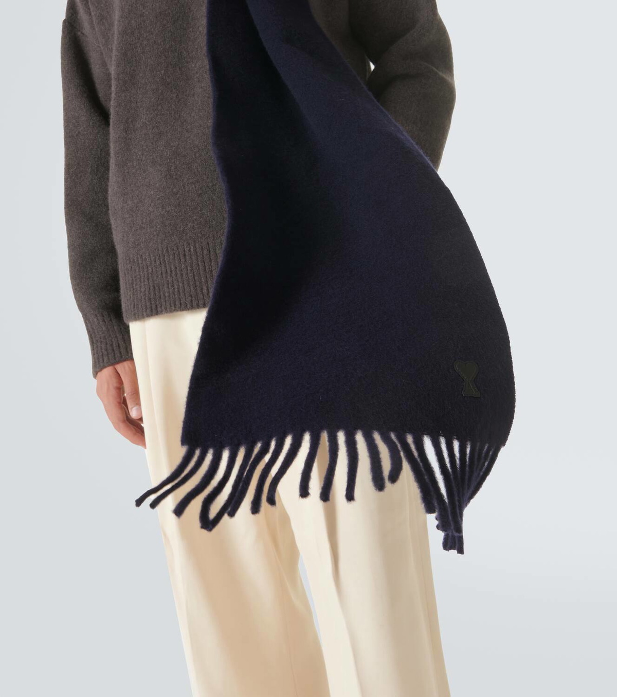 Ami Paris Ami de Cœur wool scarf AMI