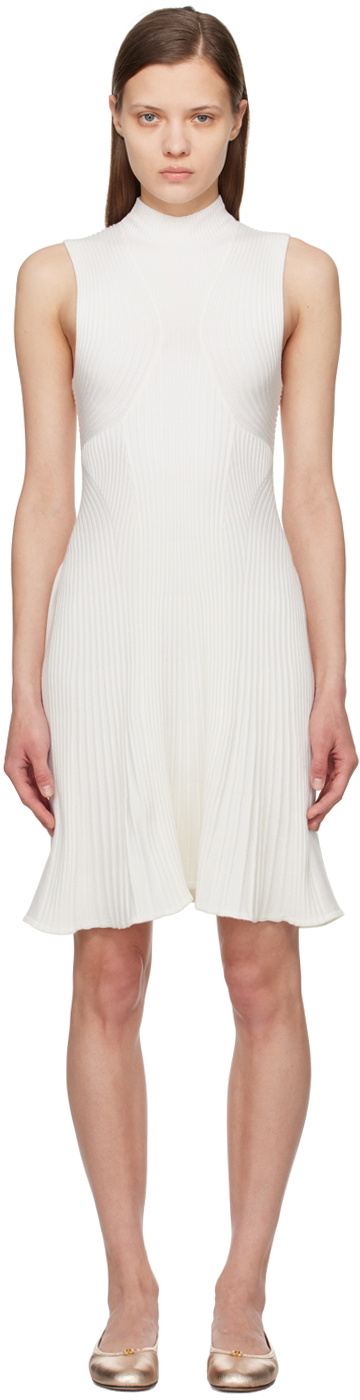 Chloé Off-White Sleeveless Midi Dress Chloe