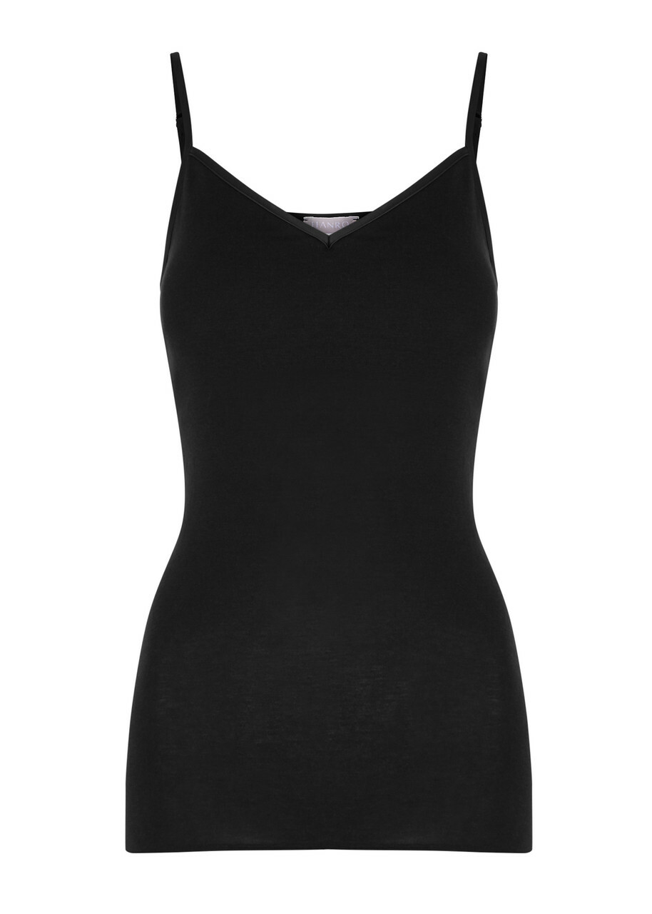 Hanro Seamless Padded Cotton top Black Hanro