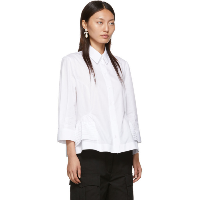 Simone Rocha White Pin Tuck Shirt Simone Rocha