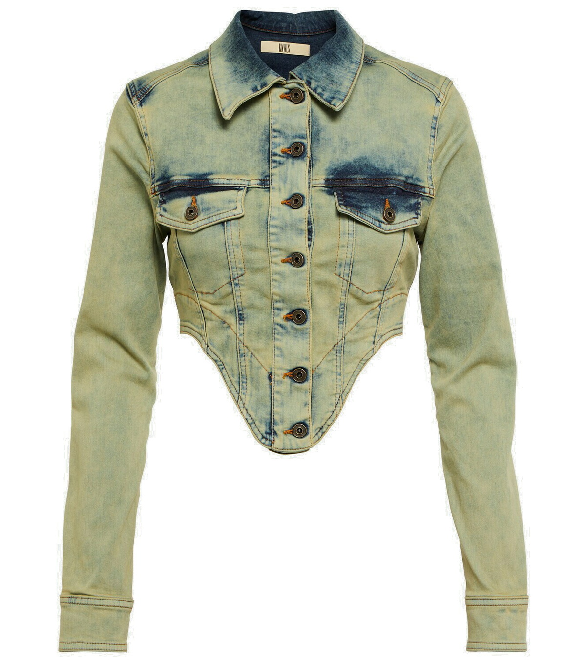 KNWLS - Claw cropped denim jacket KNWLS