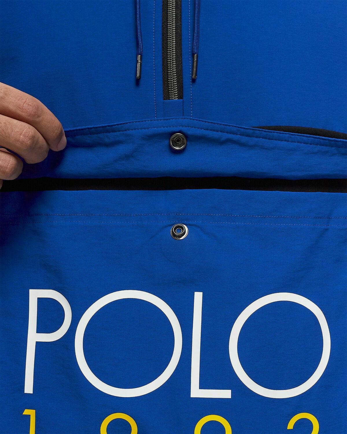 Polo Ralph Lauren Zipmnjktm3 Long Sleeve Half Zip Black/Blue - Mens ...