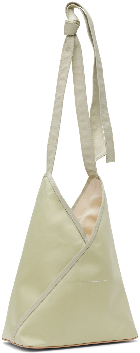 MM6 Maison Margiela Green Triangle Crossbody Bag MM6 Maison Margiela