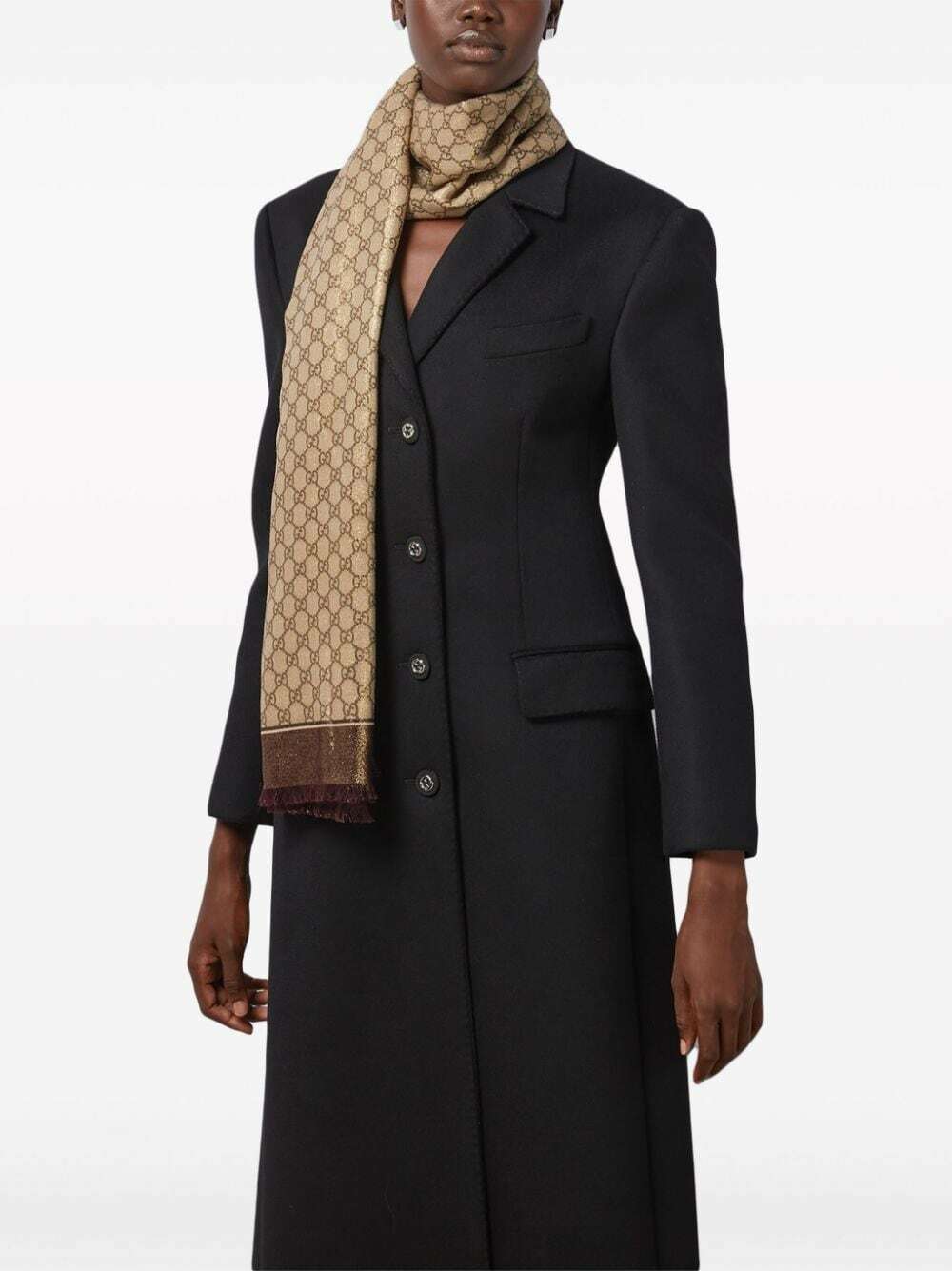 GUCCI - Gg Wool Shawl Gucci