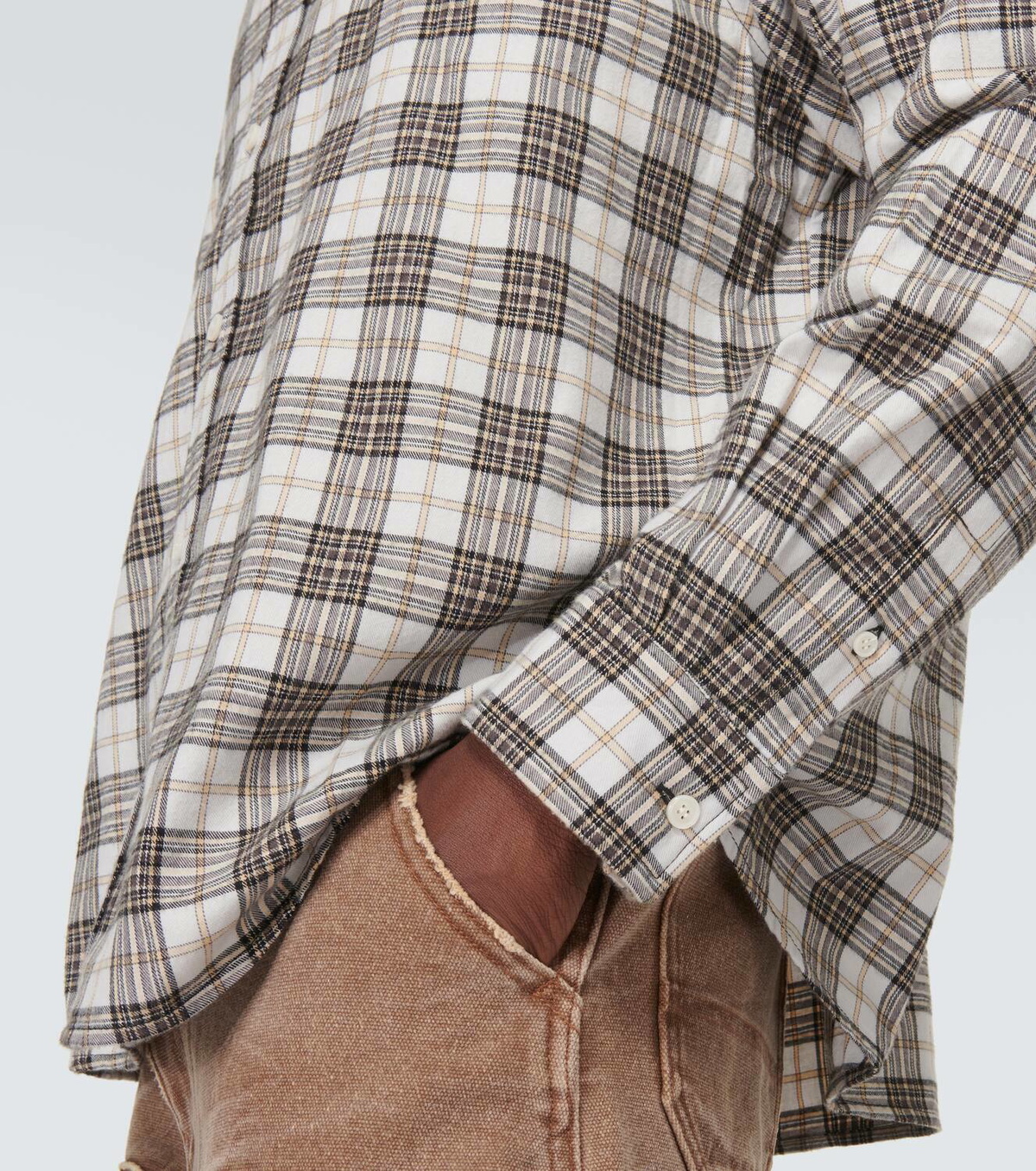 Acne Studios Checked cotton flannel shirt Acne Studios