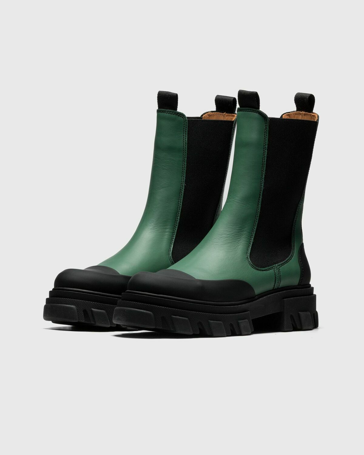 Ganni Cleated Green Boots GANNI