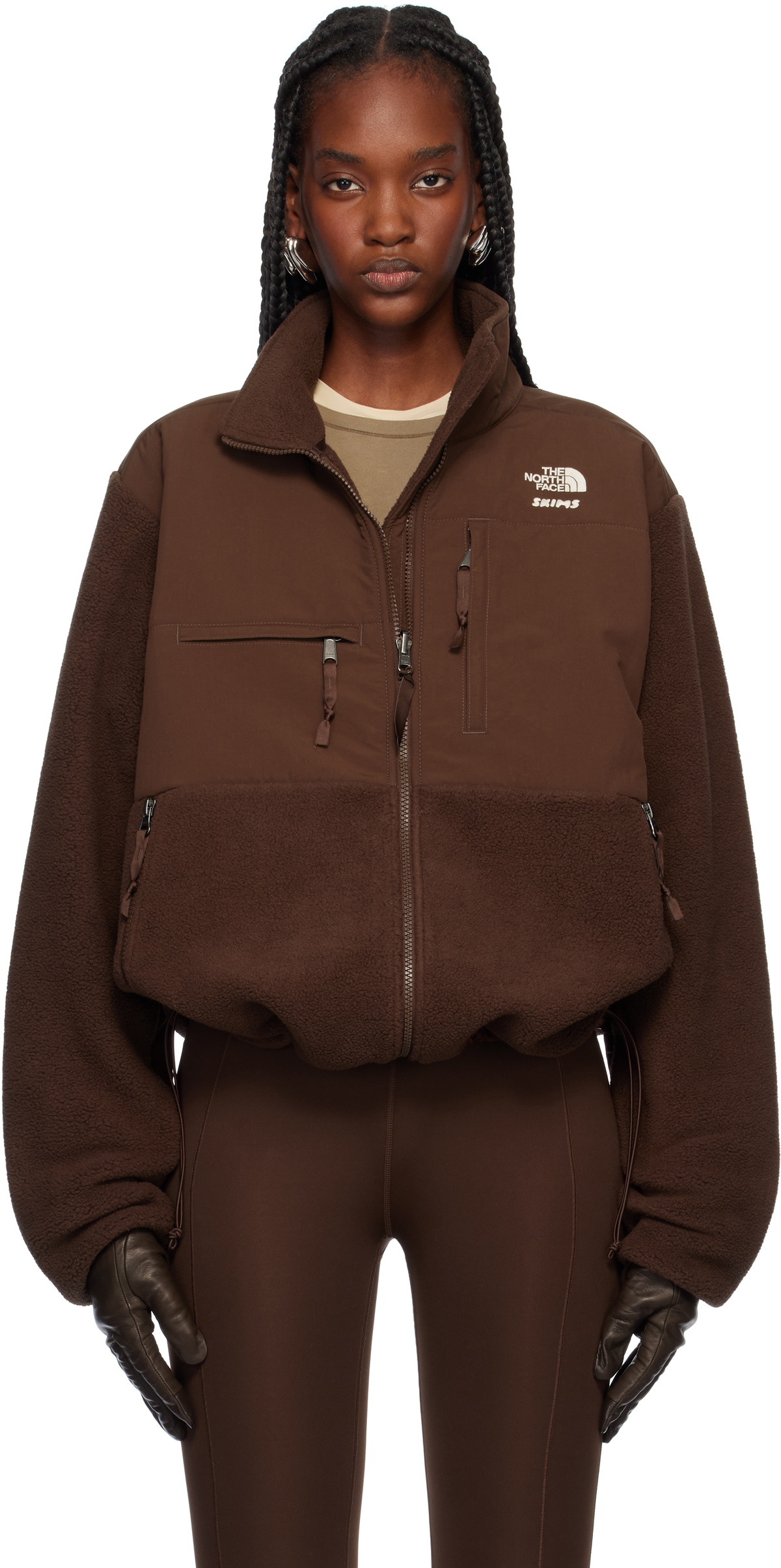 SKIMS SSENSE Exclusive The North Face Edition Denali Fleece Jacket SKIMS