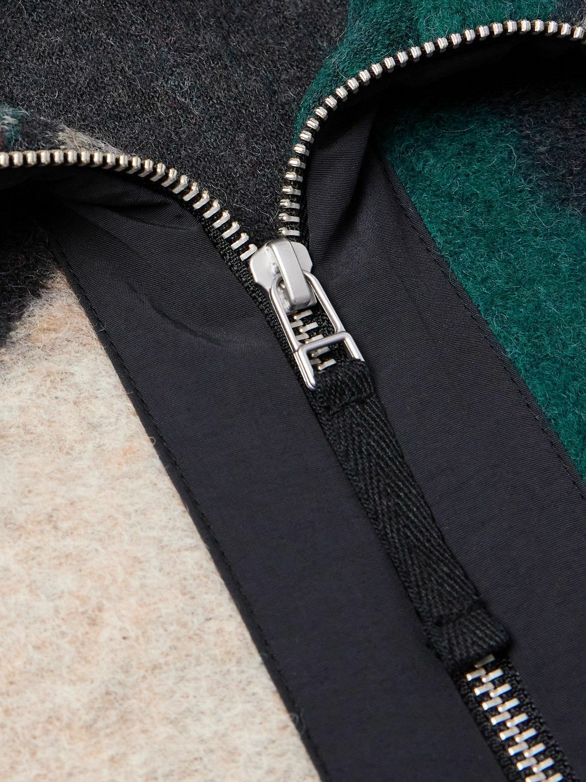 Folk - Tom Hammick Signal Shell-Trimmed Wool-Blend Jacket - Black Folk