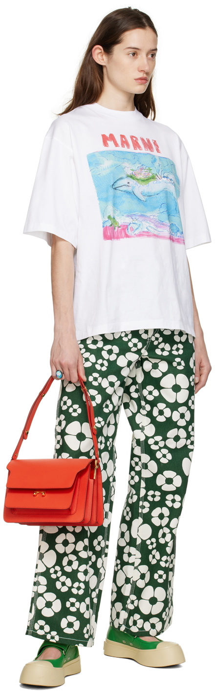 Marni Orange Medium Trunk Bag Marni