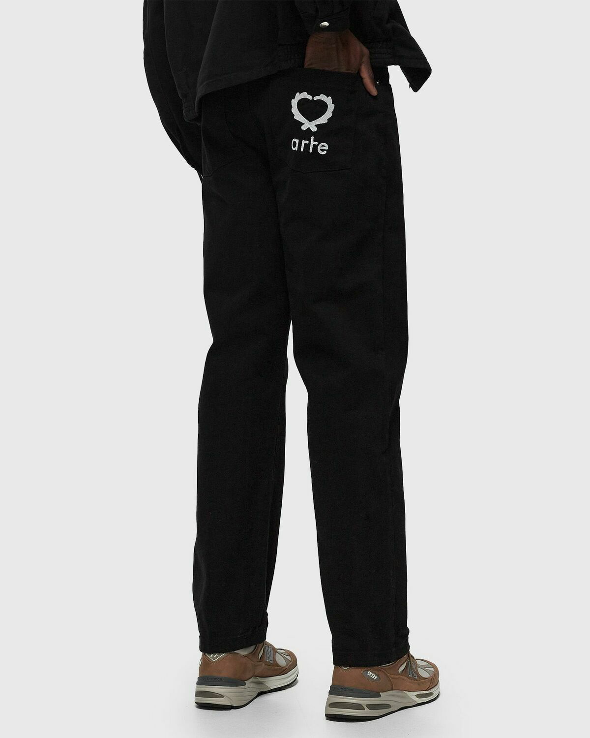 Arte Antwerp Back Pocket Embroidery Black Jeans Arte Antwerp