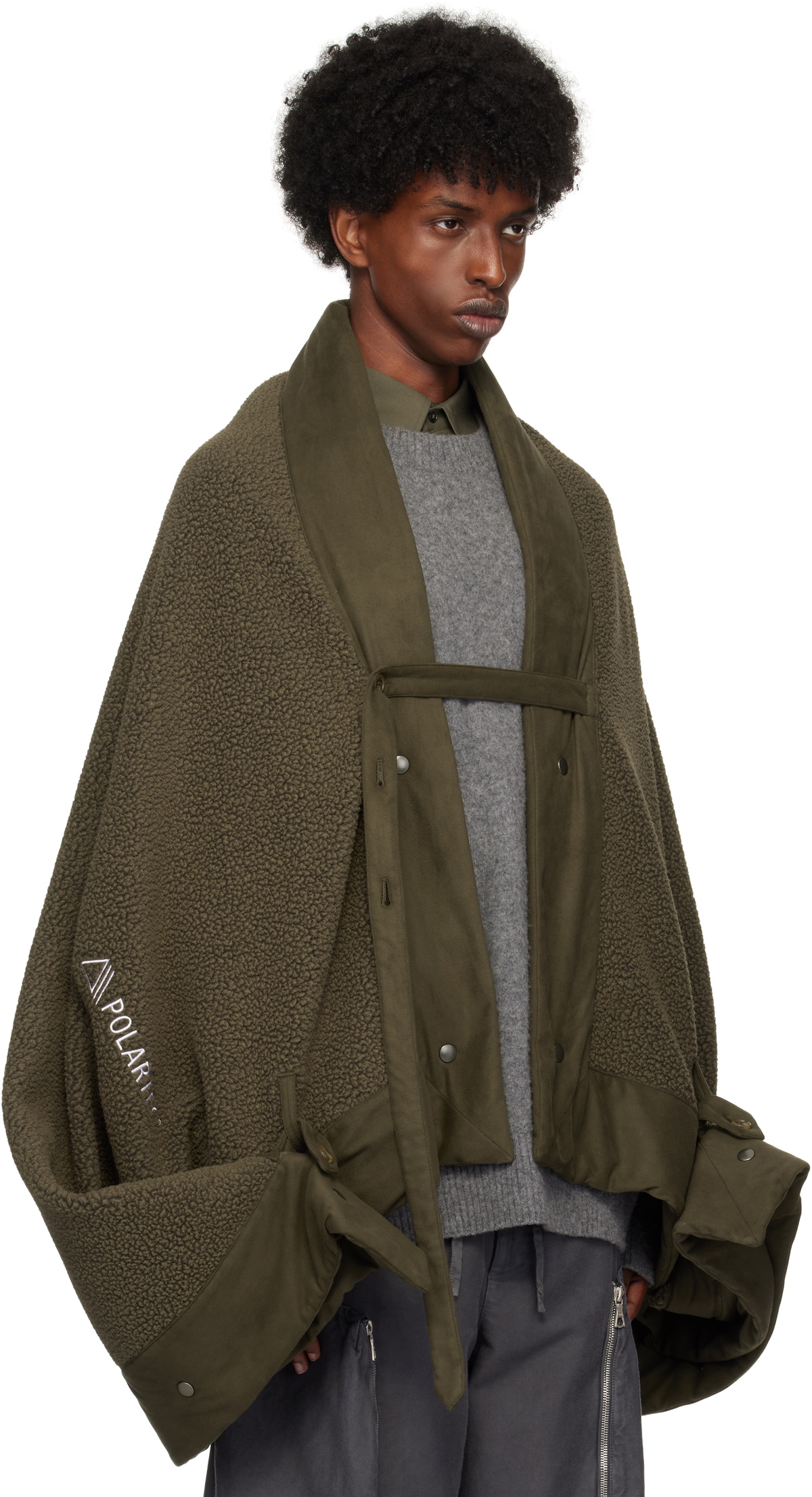RAINMAKER KYOTO Brown Maison Eureka Edition Blanket Mantle Jacket ...