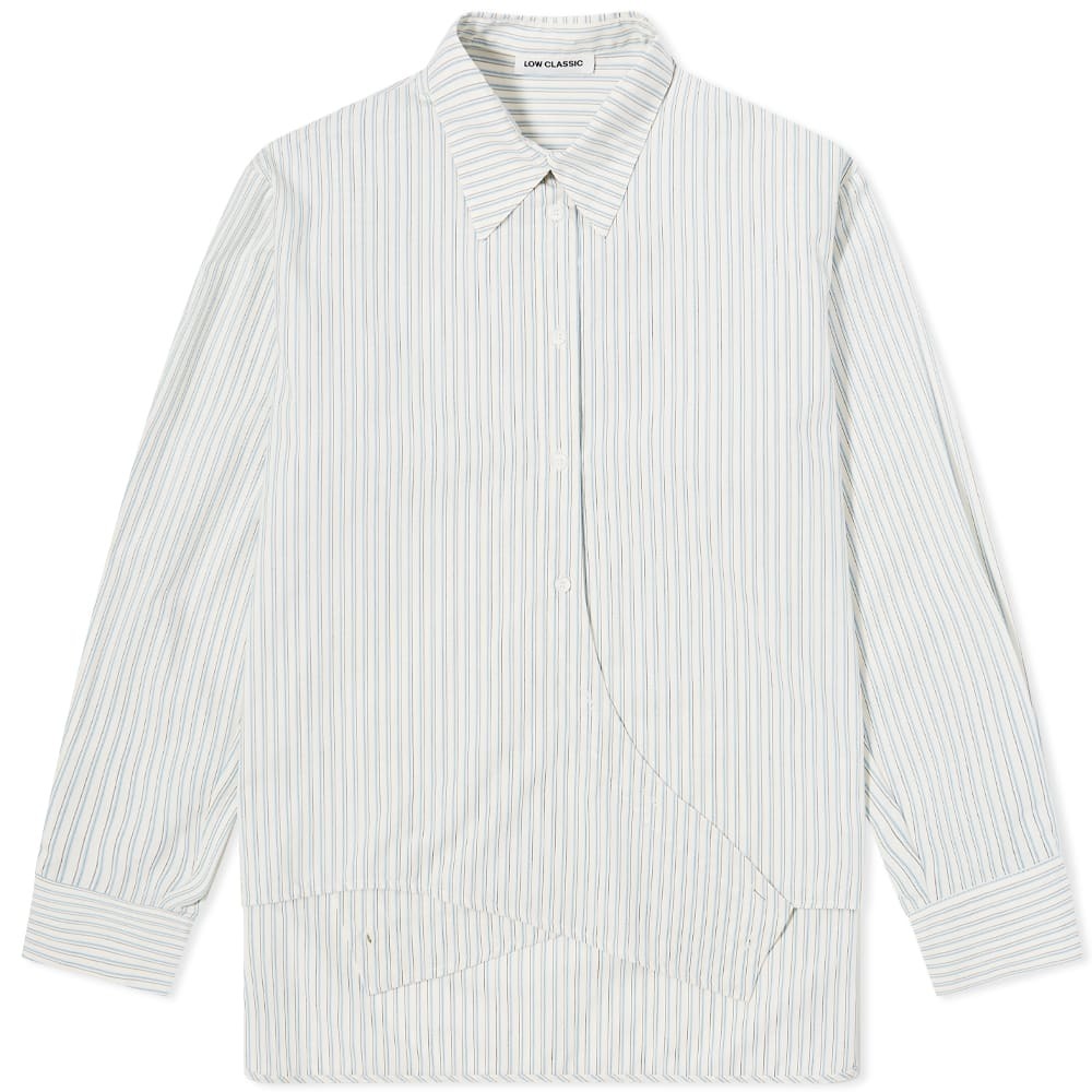Low Classic Striped Side Button Shirt Low Classic