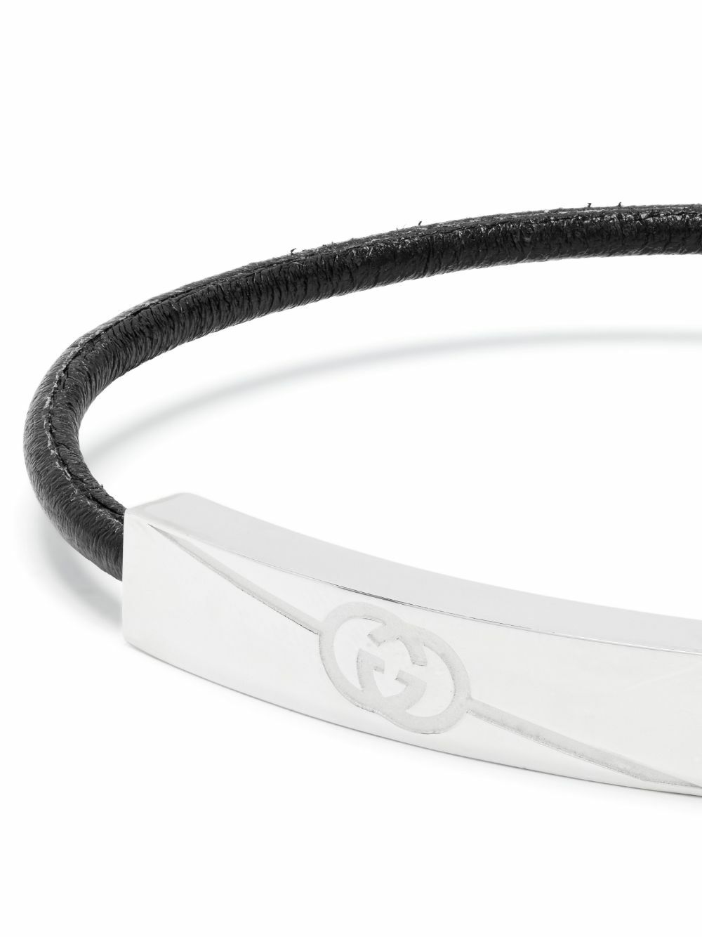 Gucci Black Diagonal Interlocking G Bracelet Gucci