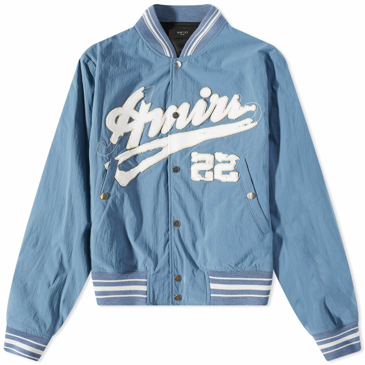 AMIRI Men's College Bomber Jacket in Bluefin Amiri