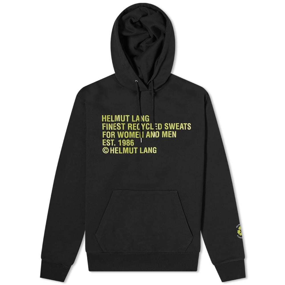 Helmut Lang Recycled Label Popover Hoody Helmut Lang