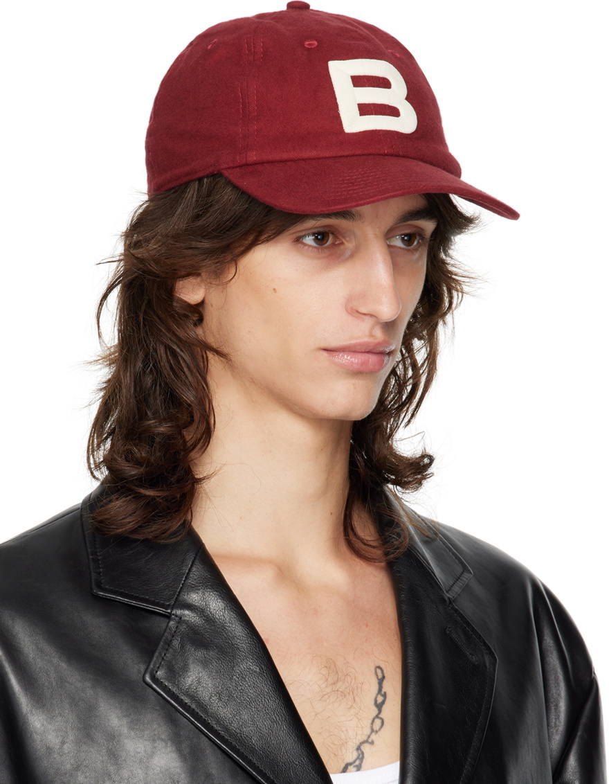 Bally Burgundy Baseball Cap Bally