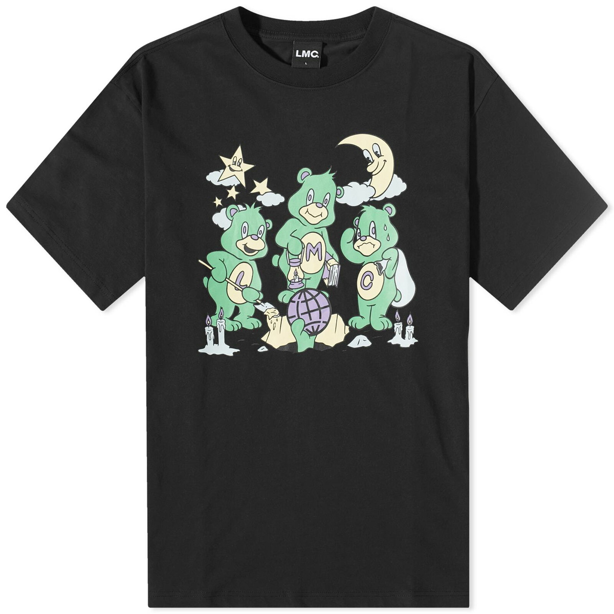 LMC Men's Digging Three Bears T-Shirt in Black LMC