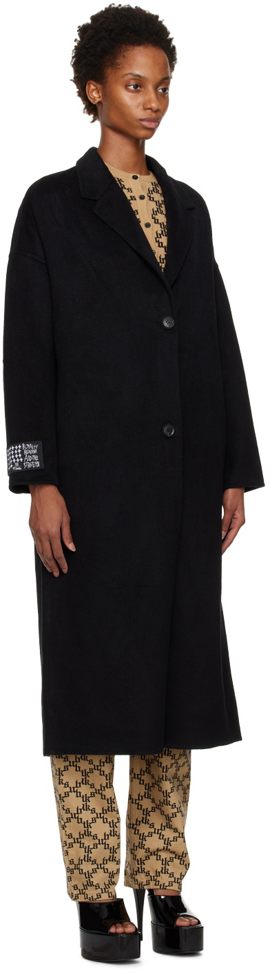 Ksubi Black Kamille Coat Ksubi