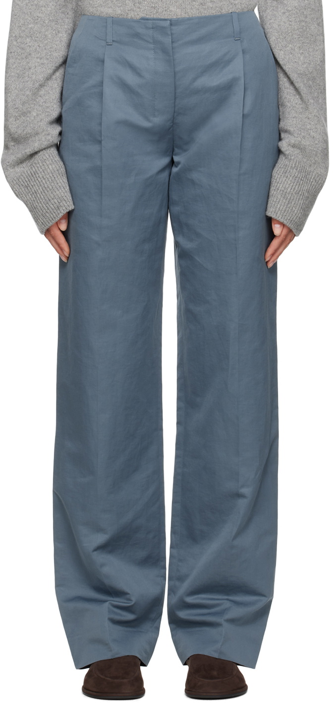 The Row Blue Tamarindo Trousers The Row
