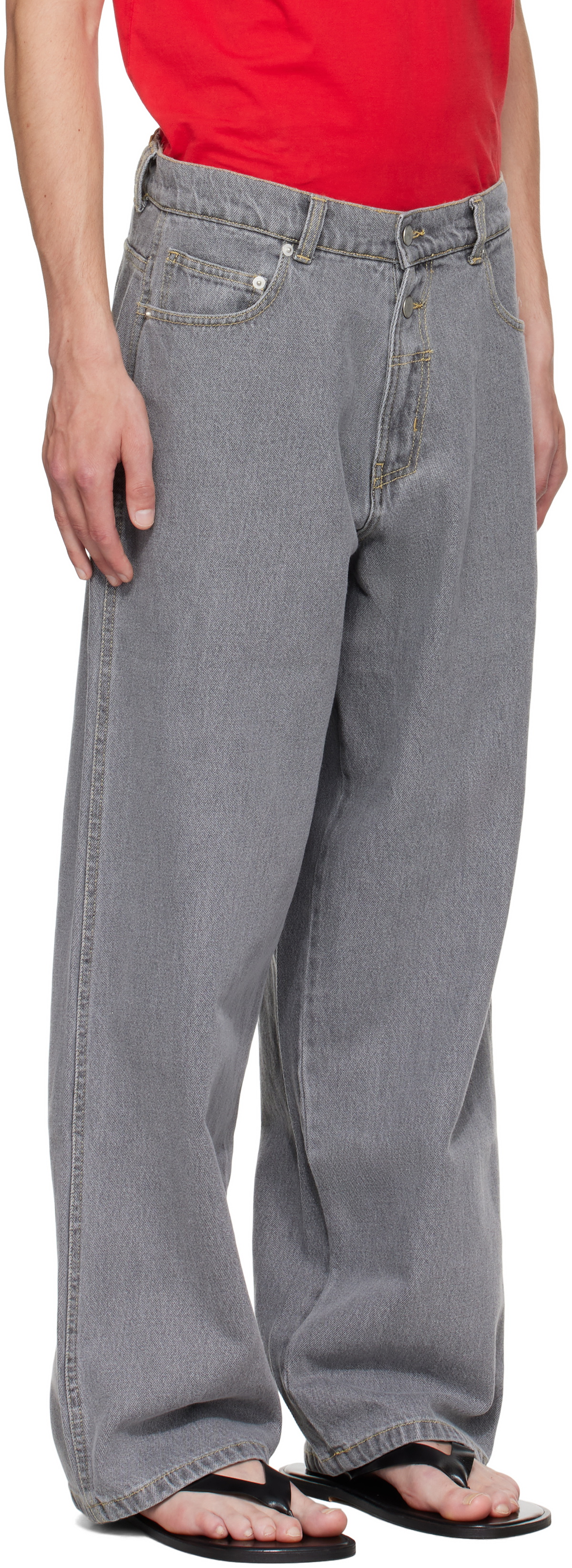Gimaguas Gray Baggy Jeans Gimaguas
