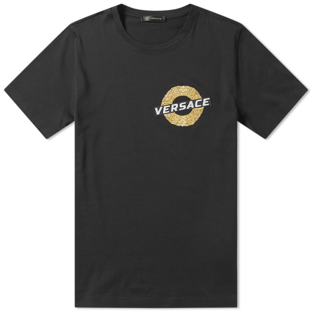 Versace Speed Racer Logo Tee Black Versace