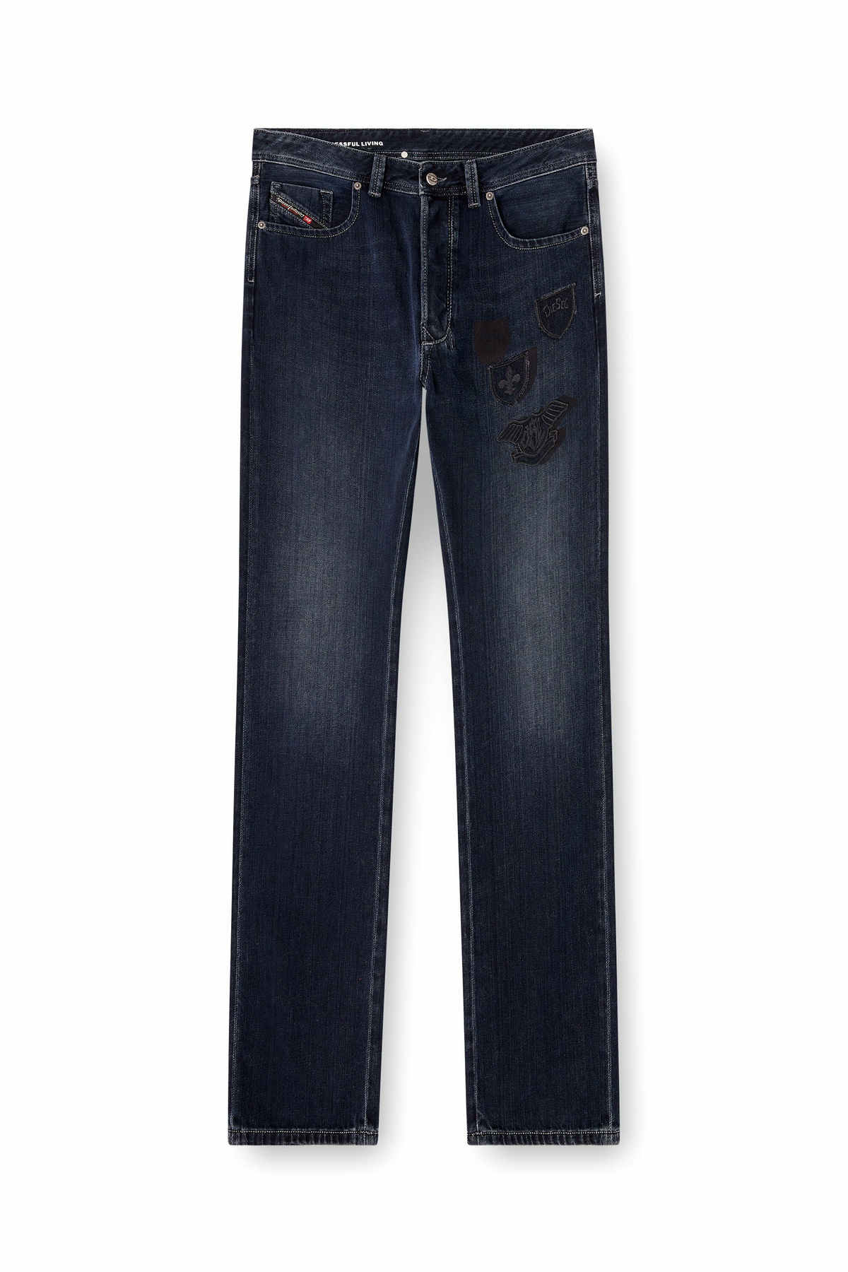 Diesel Regular Jeans - 1985 Larkee - Jeans Mens in Blue Diesel