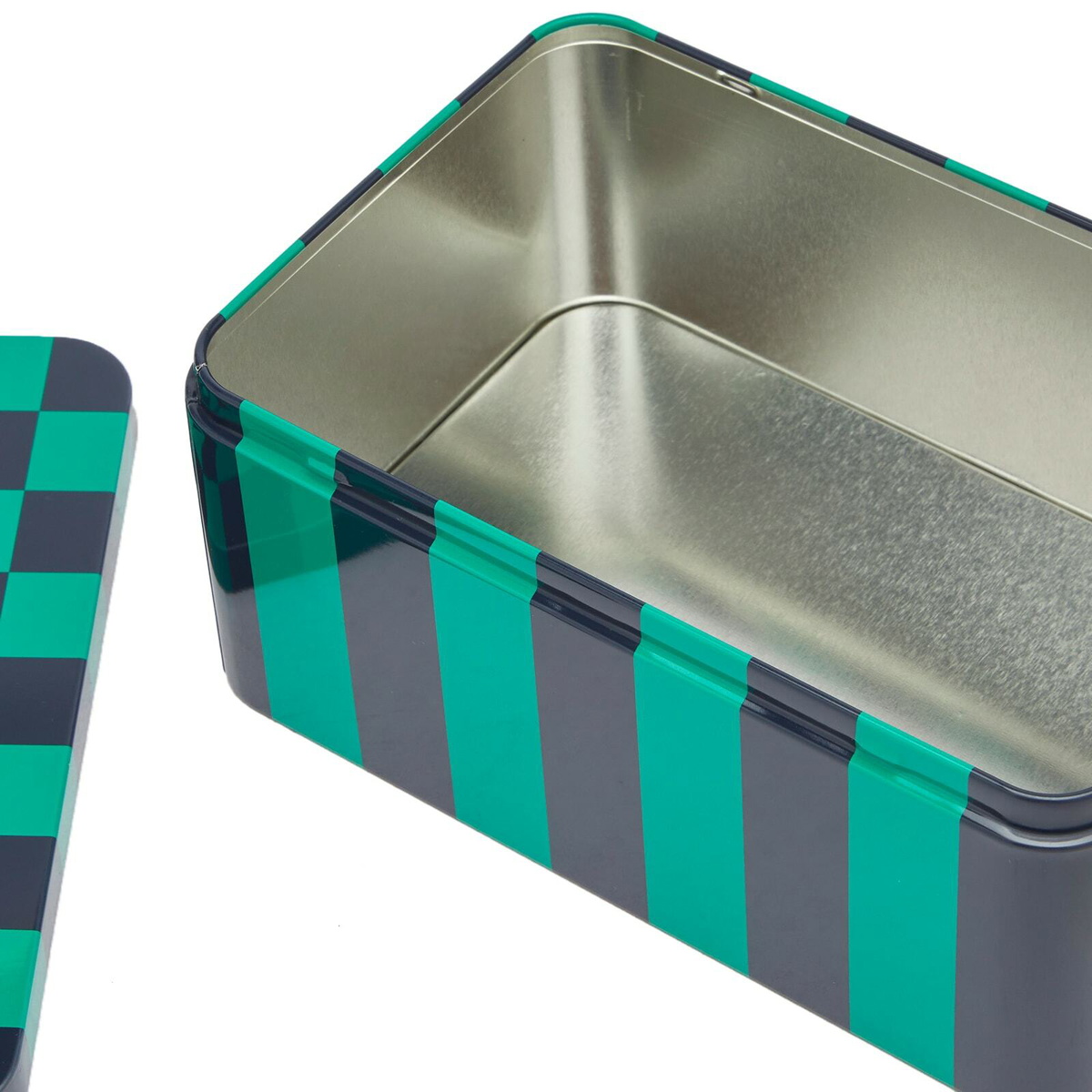 HAY Tin Container - Small in Green/Dark Blue HAY