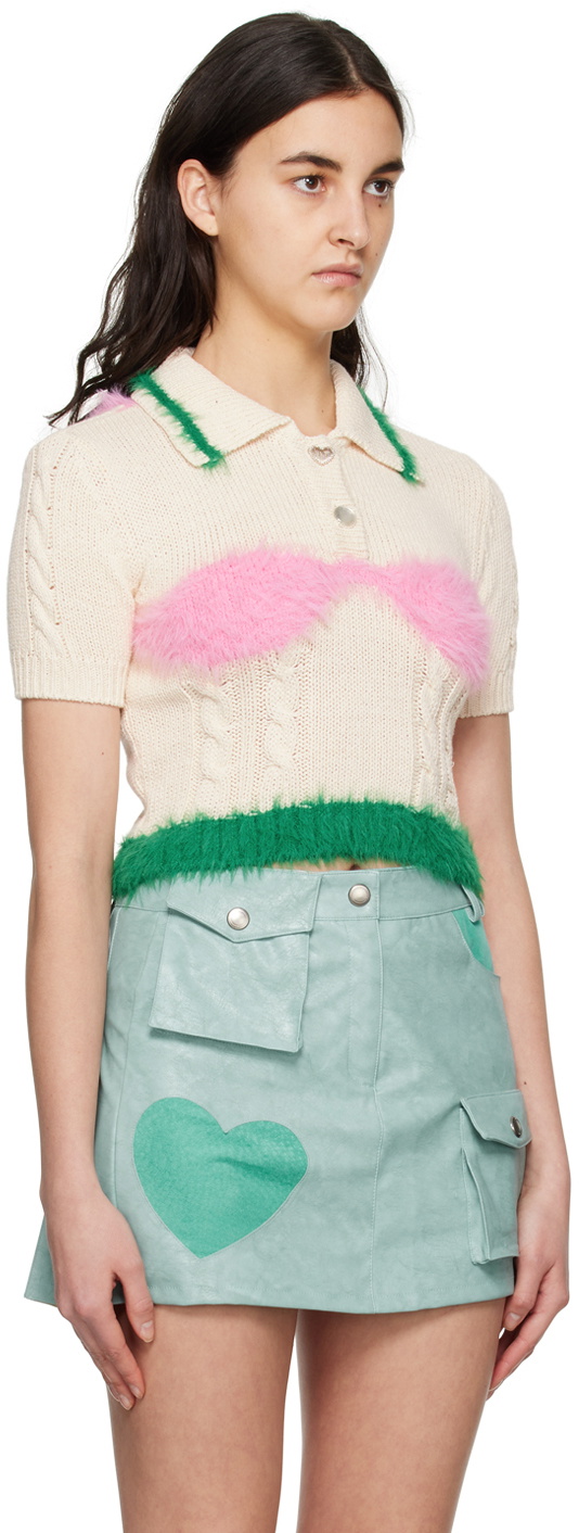 Andersson Bell Beige Paneled Polo Andersson Bell