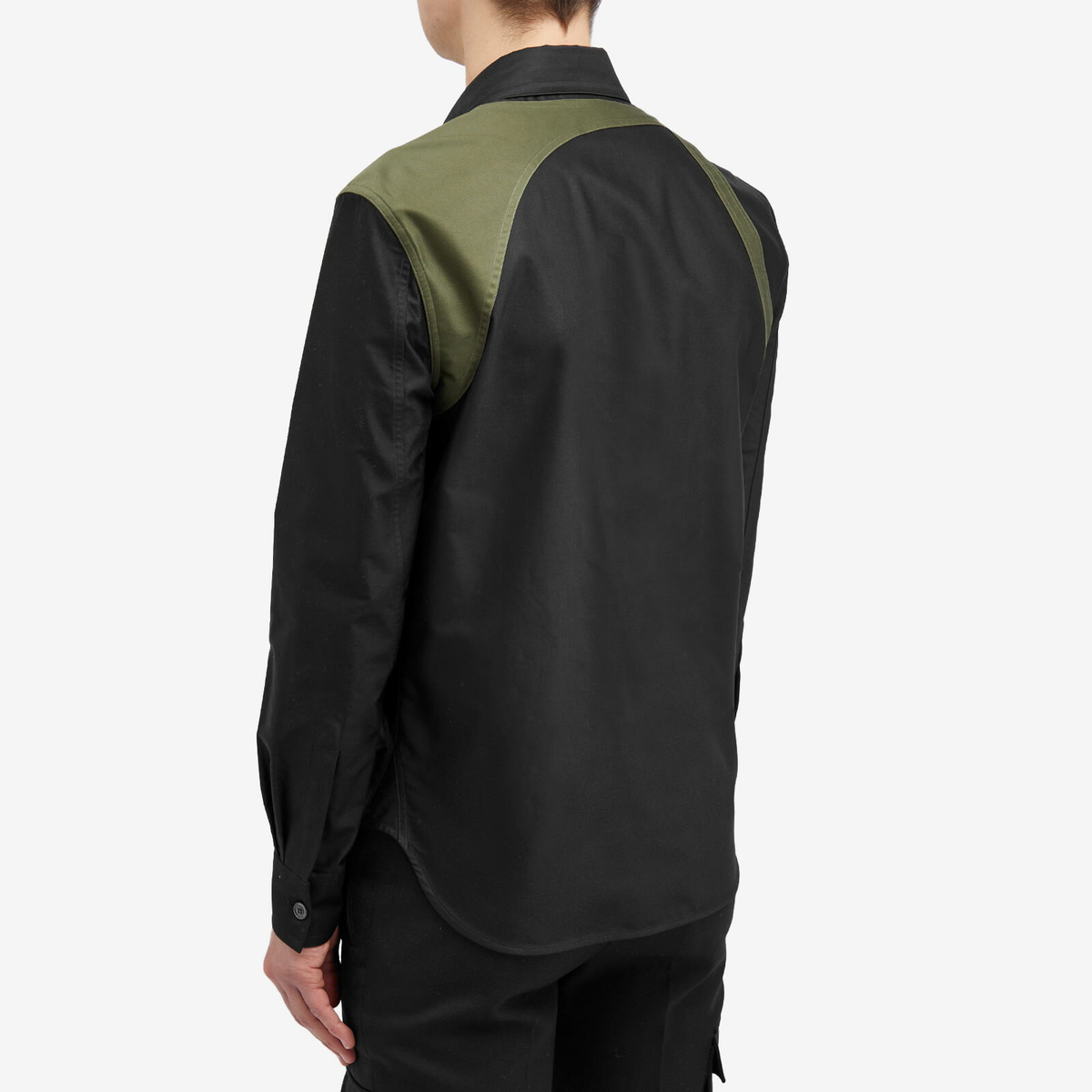 Alexander McQueen Men's Harness Shirt in Black Alexander McQueen
