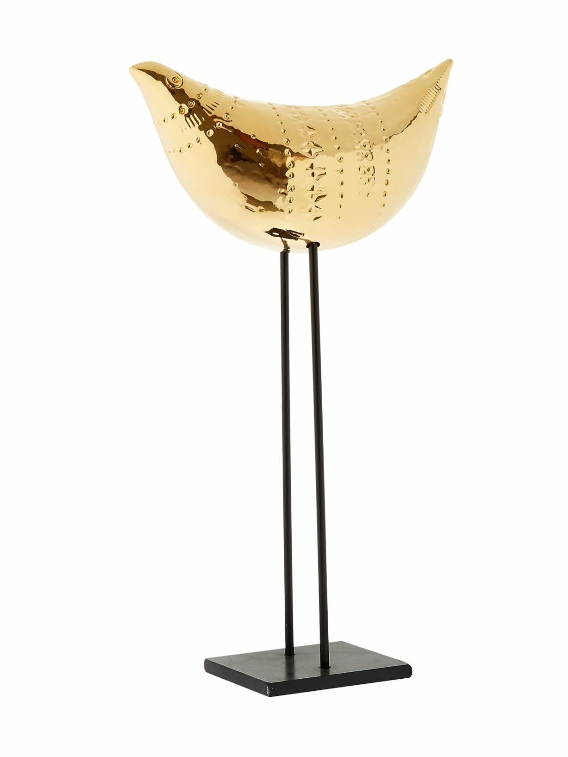 BITOSSI CERAMICHE - Gold Glazed Bird Statue For Lvr Bitossi Ceramiche