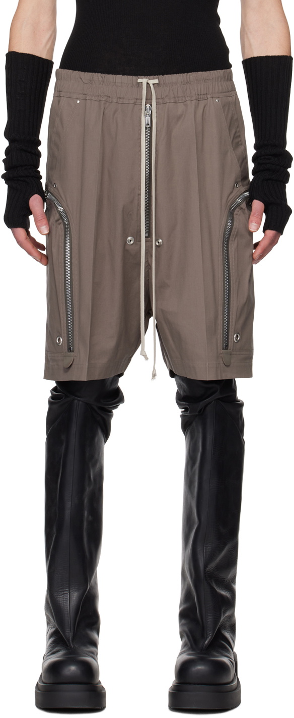 Rick Owens Gray Bauhaus Bela Shorts Rick Owens