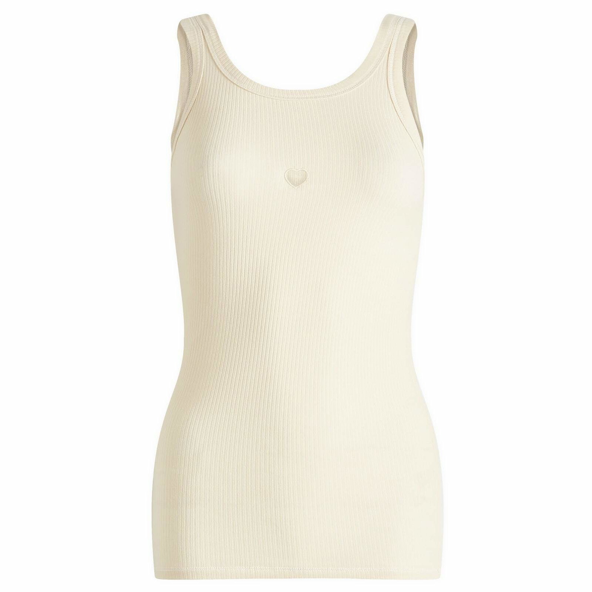 Baserange Women's Heart Tank in Undyed Baserange