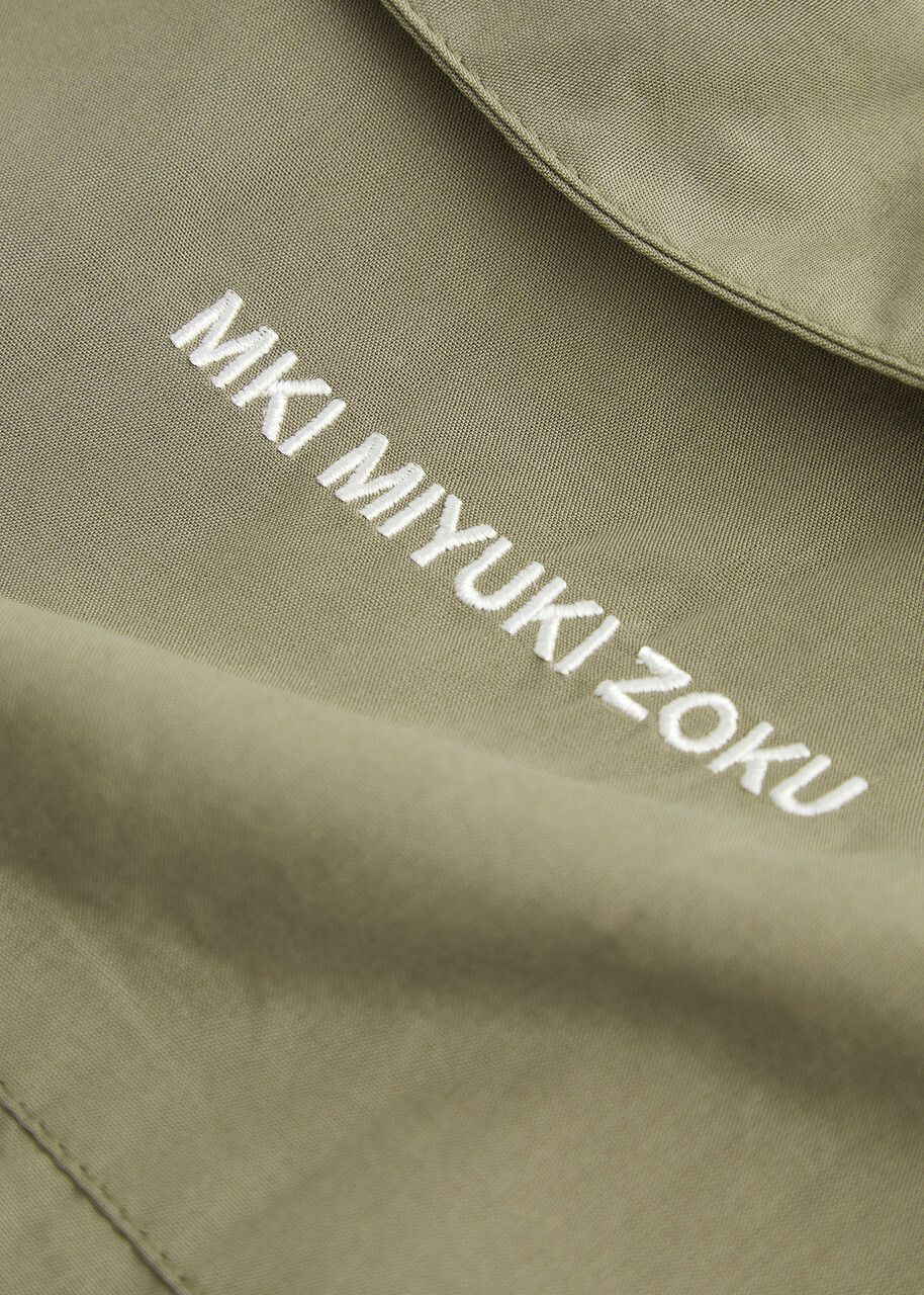 Mki Miyuki Zoku Logo-embroidered Shirt Sage MKI Miyuki-Zoku
