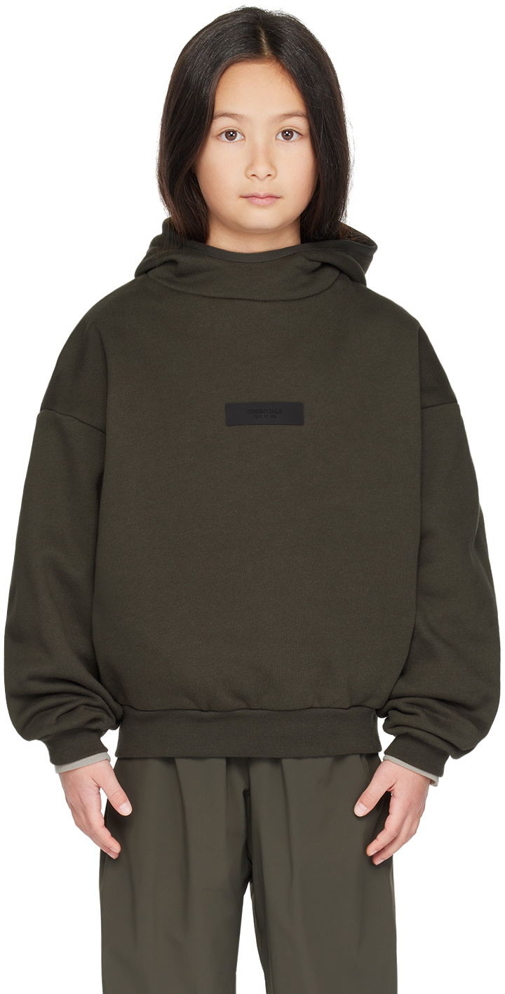 Fear of God ESSENTIALS Kids Gray Patch Hoodie Fear Of God Essentials