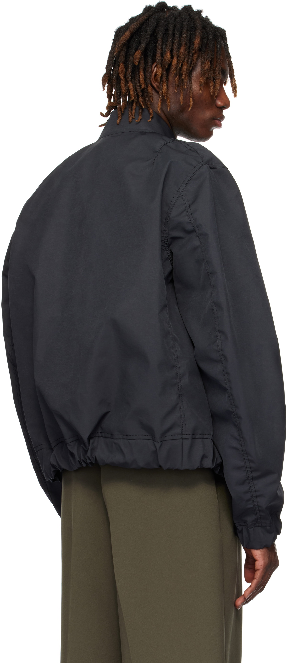 sacai Black 3 Layer Bonding Bomber Jacket Sacai