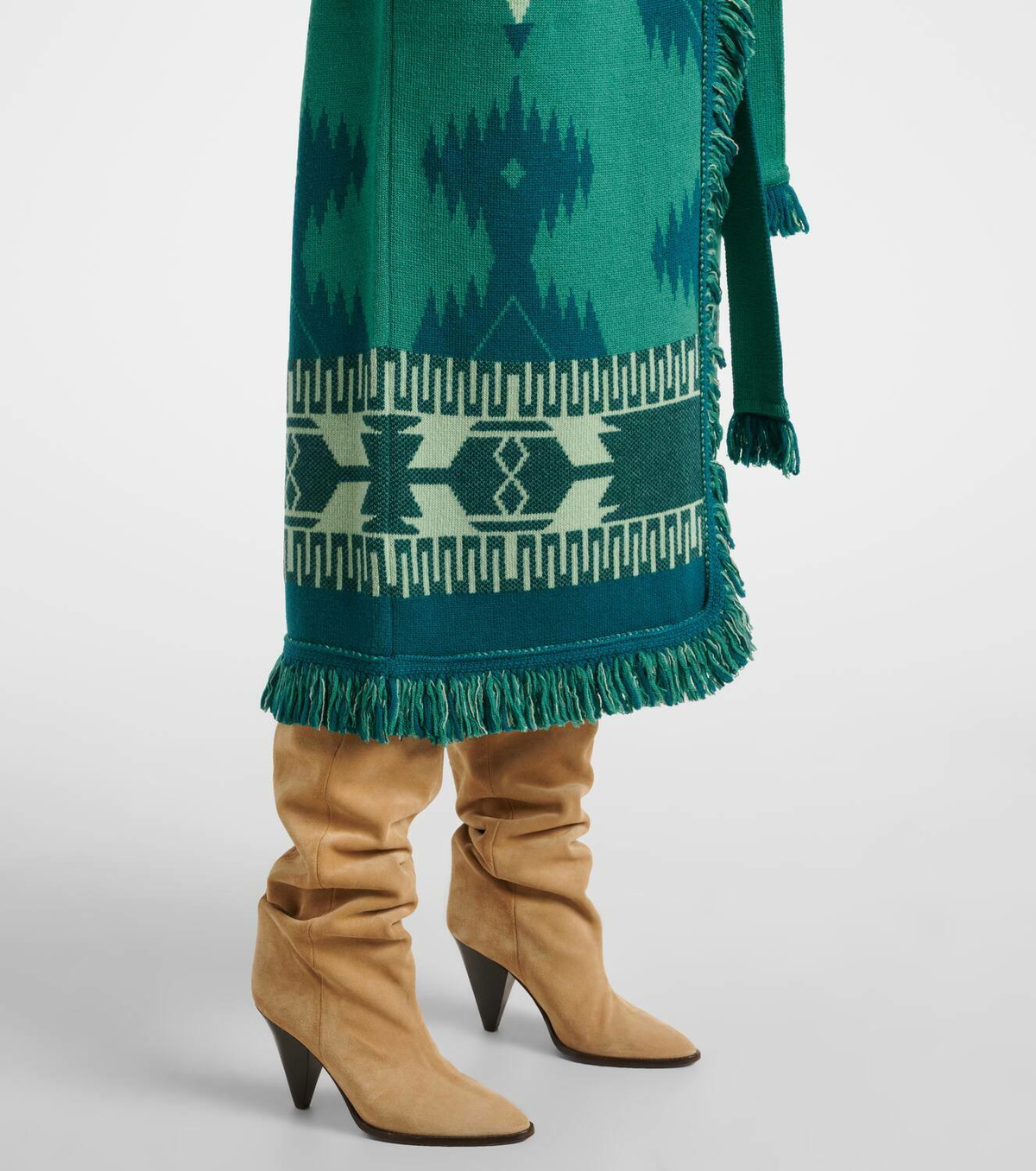 Alanui Icon wool jacquard coat Alanui