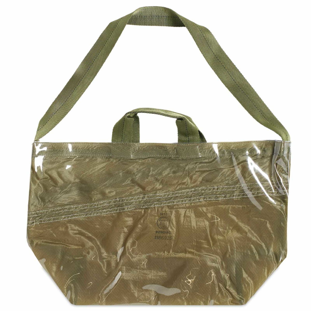 Puebco Covered Parachute Shoulder Bag in Olive Puebco
