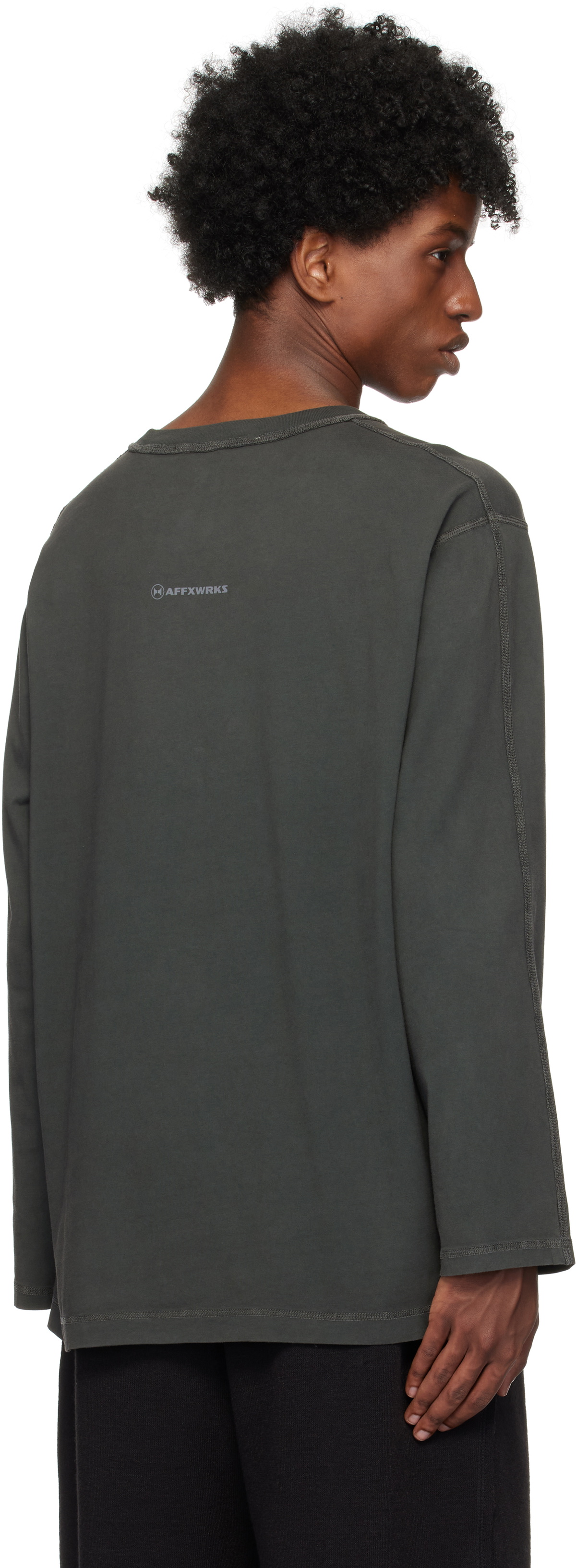 AFFXWRKS Black Micro Logo T-shirt AFFXWRKS