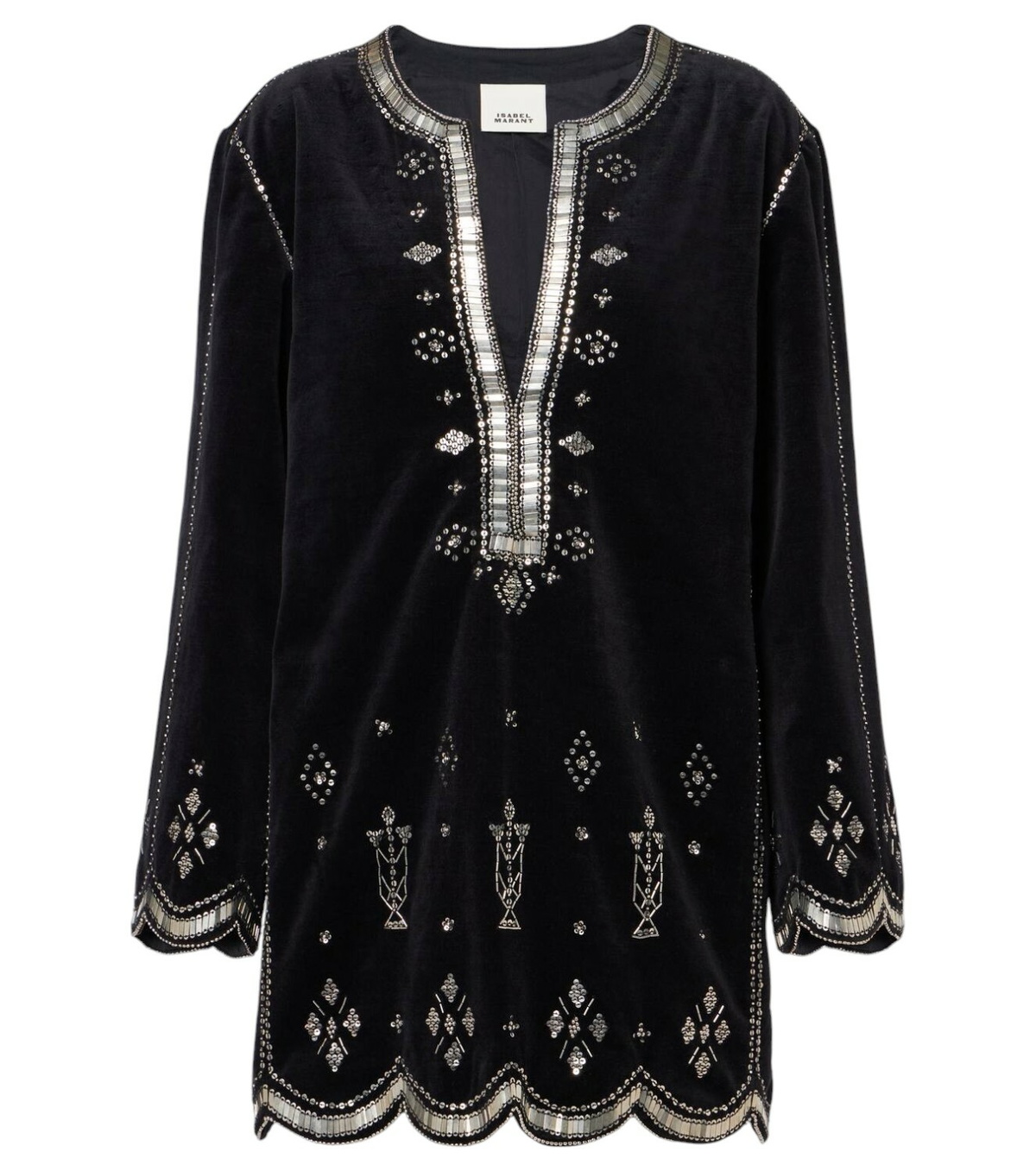 Isabel Marant Helene embellished cotton minidress Isabel Marant