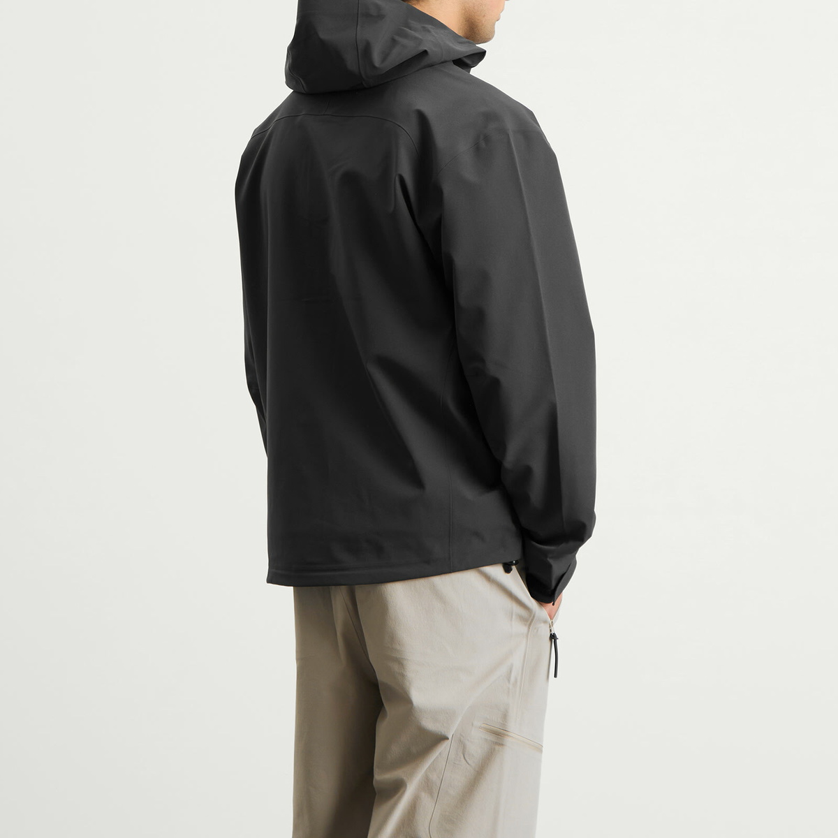Hiking Patrol Men's Arc 3L Shell Jacket in Charcoal Black Hiking Patrol