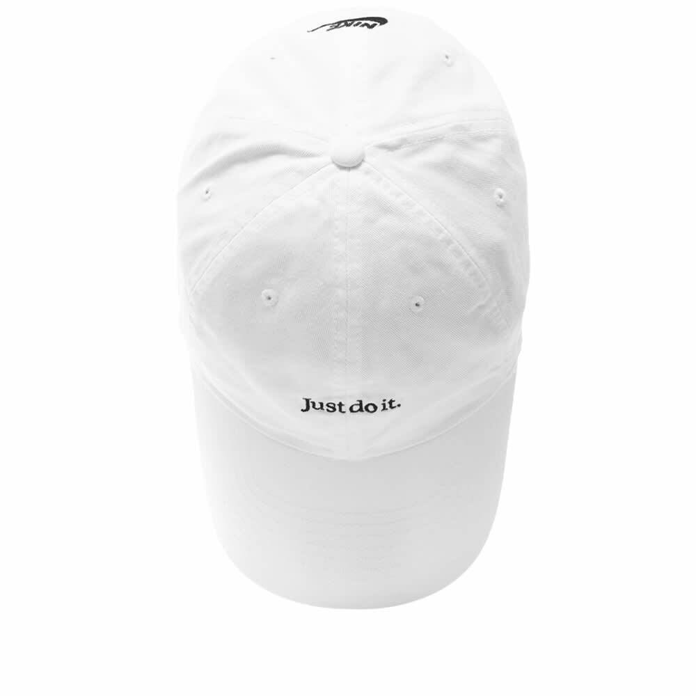 Nike Men's Futura Washed JDI Logo Cap in White Nike